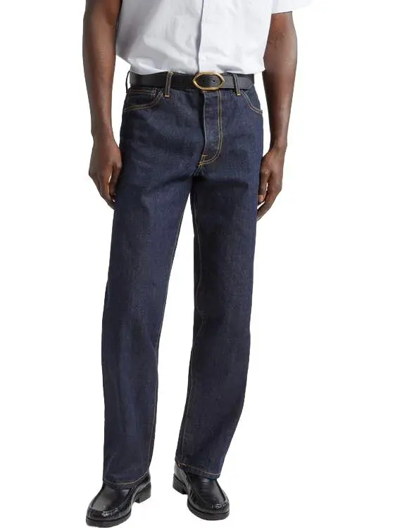NOAH Selvedge Straight Leg Jeans - Indigo