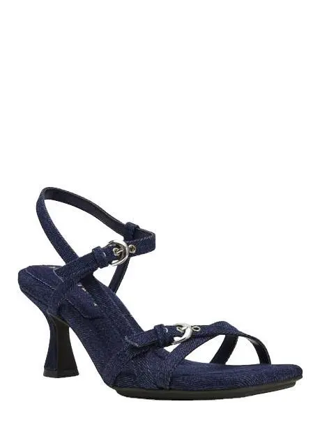 Anne Klein Jaydyn Kitten Heel Sandal - Denim
