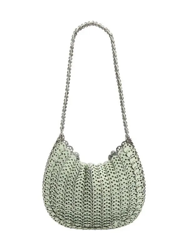 Rabanne Moon 1969 Icon Shoulder Bag - Green/silver