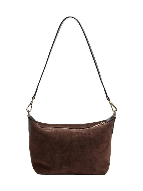 FOREVER & ALWAYS SHOES Nila Bassepi Leather Slouchy Shoulder Bag - Brown