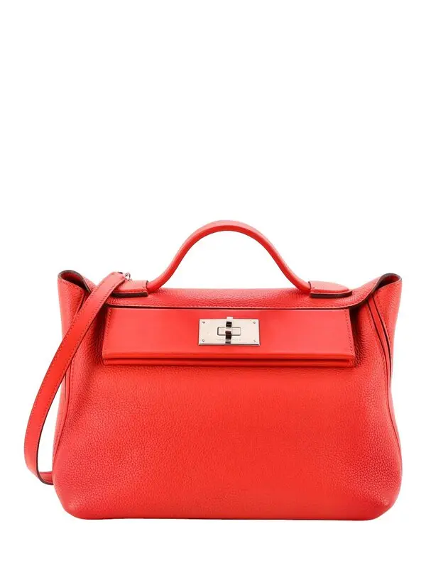 Hermès 24/24 Bag Togo With Swift 29 - Red