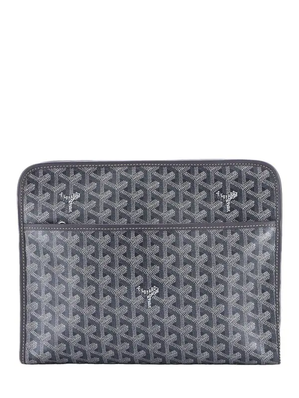 Goyard Jouvence Toiletry Pouch Coated Canvas Gm - Gray
