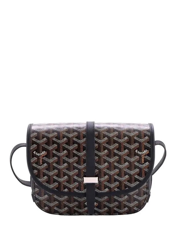 Goyard Belvedere Ii Messenger Bag Coated Canvas Pm - Black