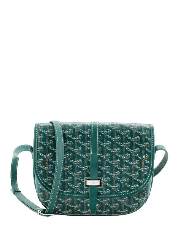 Goyard Belvedere Ii Messenger Bag Coated Canvas Pm - Green