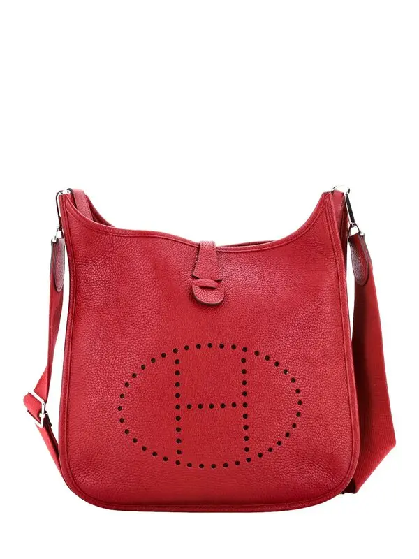 Hermès Evelyne Bag Gen Iii Clemence Pm - Rouge Grenat