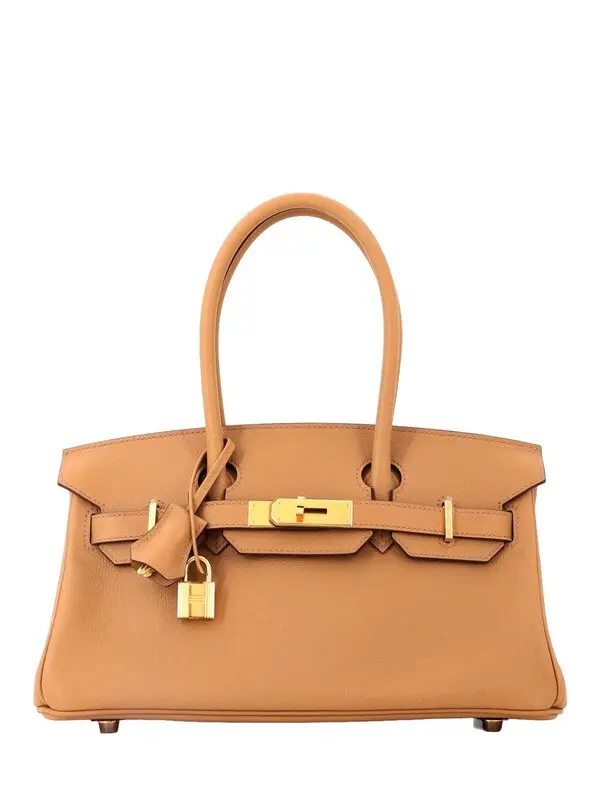 Hermès Shoulder Light Birkin Bag Evercolor 29 - Biscuit