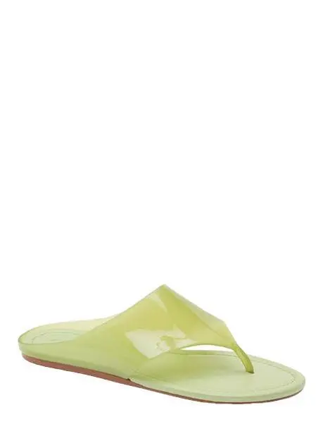 Farm Rio Jelly Flat Flip Flop - Sage Green