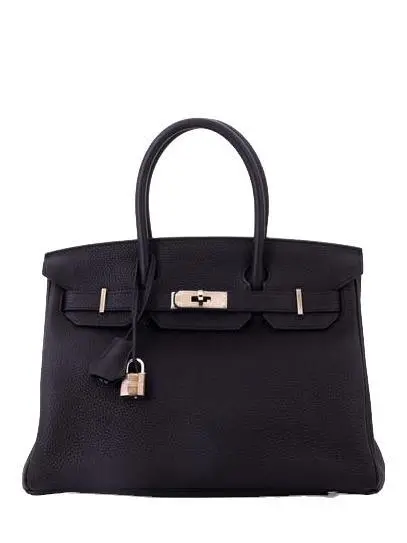 Hermès Birkin Handbag Togo With Palladium Hardware 30 - Black