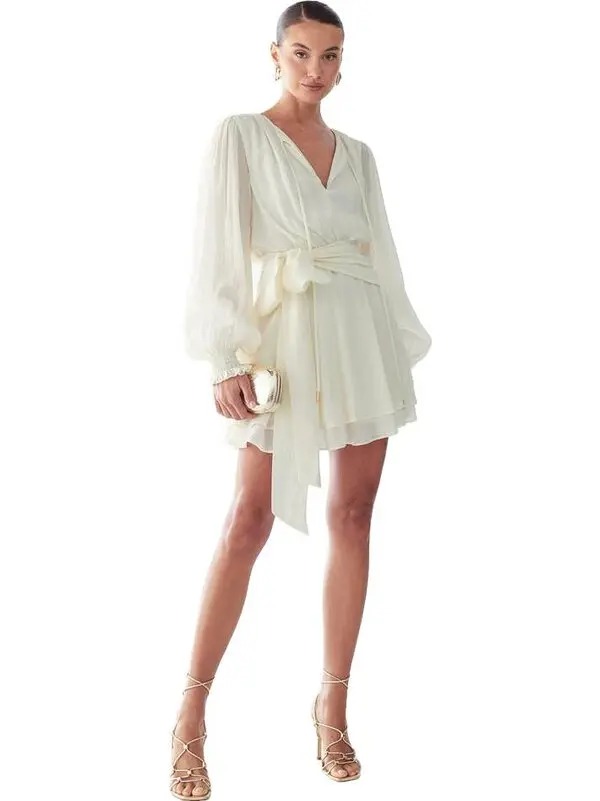 BWLDR Olia Mini Dress - Off White