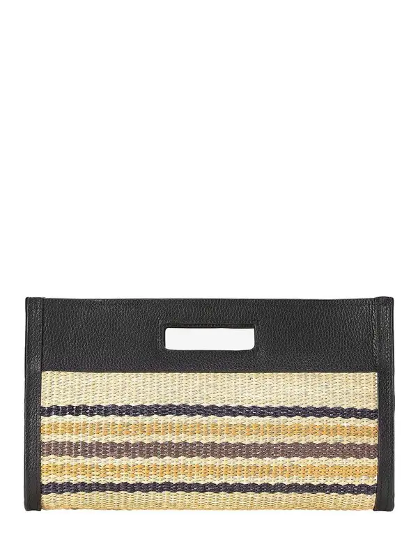 Gigi New York Remy Clutch - Natural Raffia
