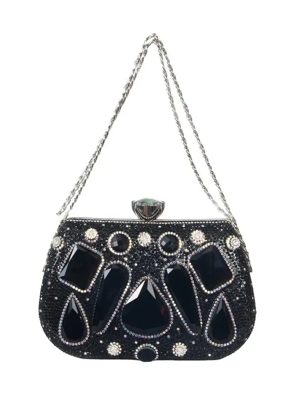 LAUREN LORRAINE Sammie Evening Clutch - Black