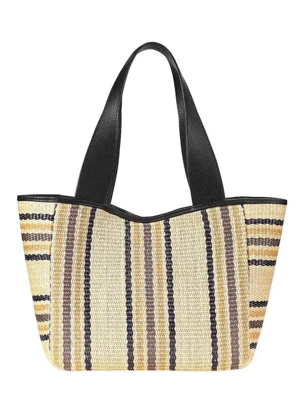 Gigi New York Mercer Raffia Tote - Natural Raffia
