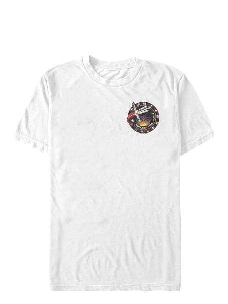 PROJECT HAIL MARY Spacecraft Pocket Patch Short Sleeve Graphic T-shirt - White