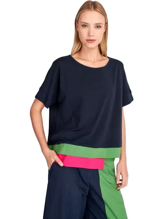 Alembika Boxy Sorbet Tee - Navy