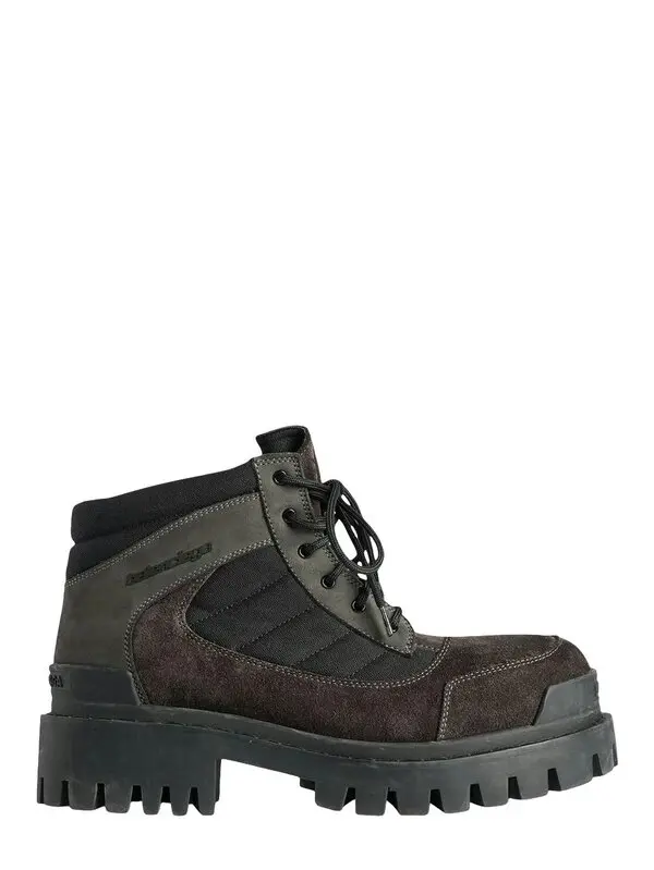 Balenciaga Combat Strike Boots - Brown