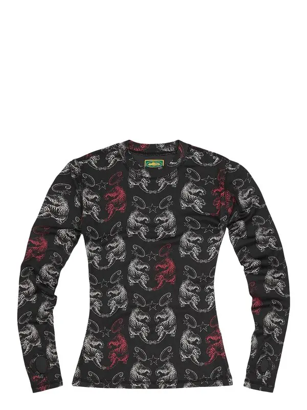 CORTEIZ Tiger Mesh Long-sleeve - Black