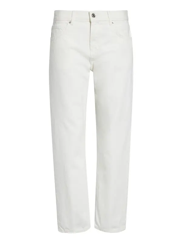 NILI LOTAN Lorimer Straight Leg Jeans - Cream