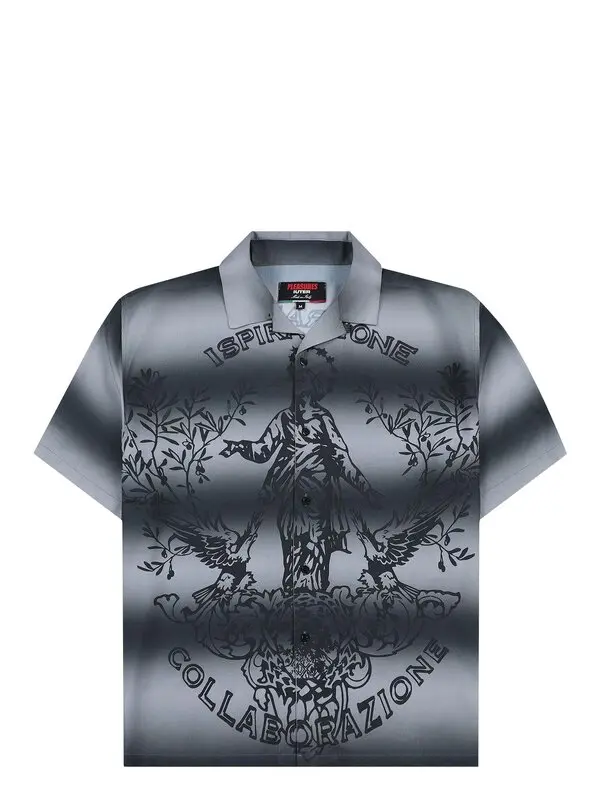 PLEASURES Giovanni Button-up Shirt - Silver