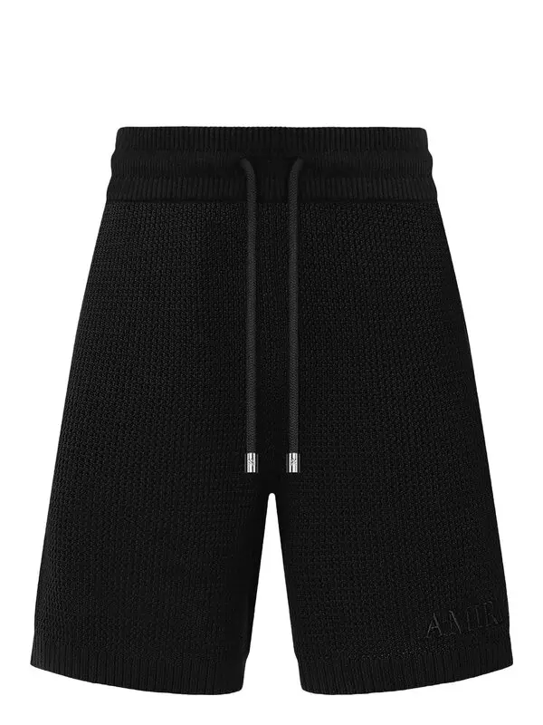 Amiri Crochet Mesh Short - Black