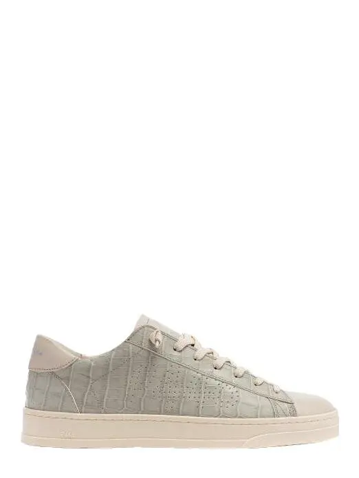 P448 Jack Croc-textured Leather Sneakers - Orca Grey