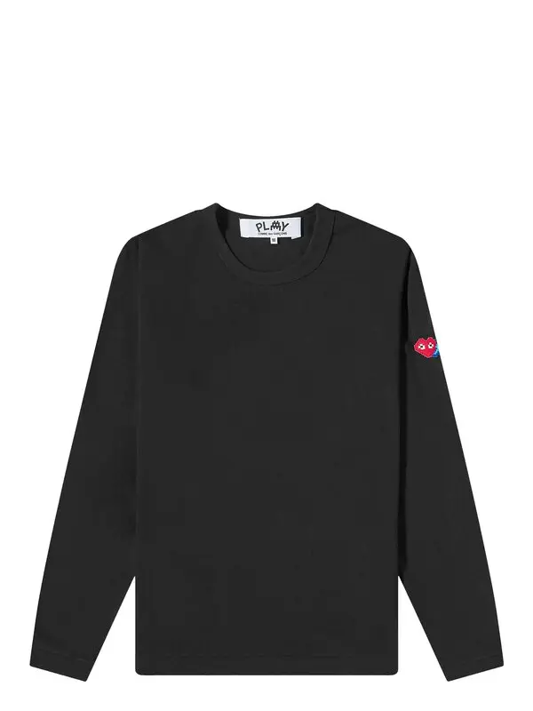 Play Comme Des Garcon X Invader Long-sleeve T-shirt - Black