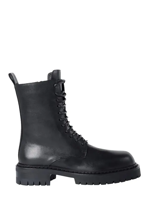 ANN DEMEULEMEESTER Skagi Rounded Ankle Boot - Black