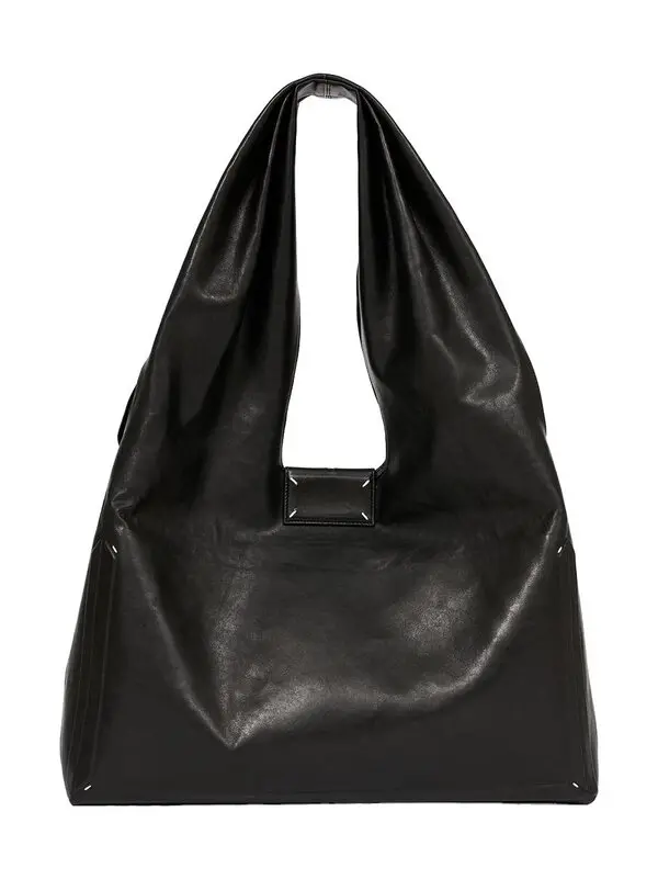 MAISON MARGIELA Xl Box Leather Handbag - Black