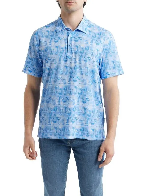 Tommy Bahama Bahama Coast Fizz Impressions Islandzone® Polo - Glacier Blue