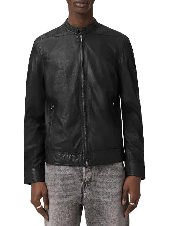ALLSAINTS Colt Leather Biker Jacket - Black