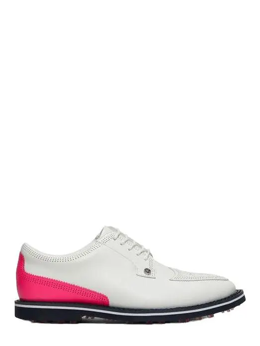 G/fore Gallivanter Brogue Golf Shoe - Snow/knockout Pink