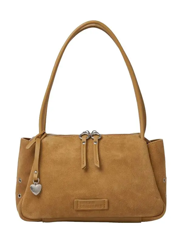 URBAN ORIGINALS Suede Shoulder Bag - Taupe