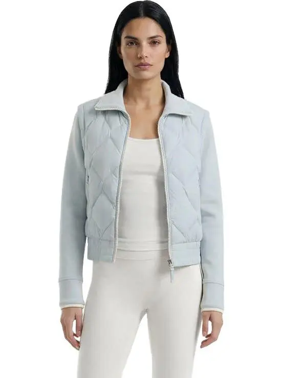 Rudsak Prisa Quilted Down Jacket With Removable Sleeves - Powder Blue