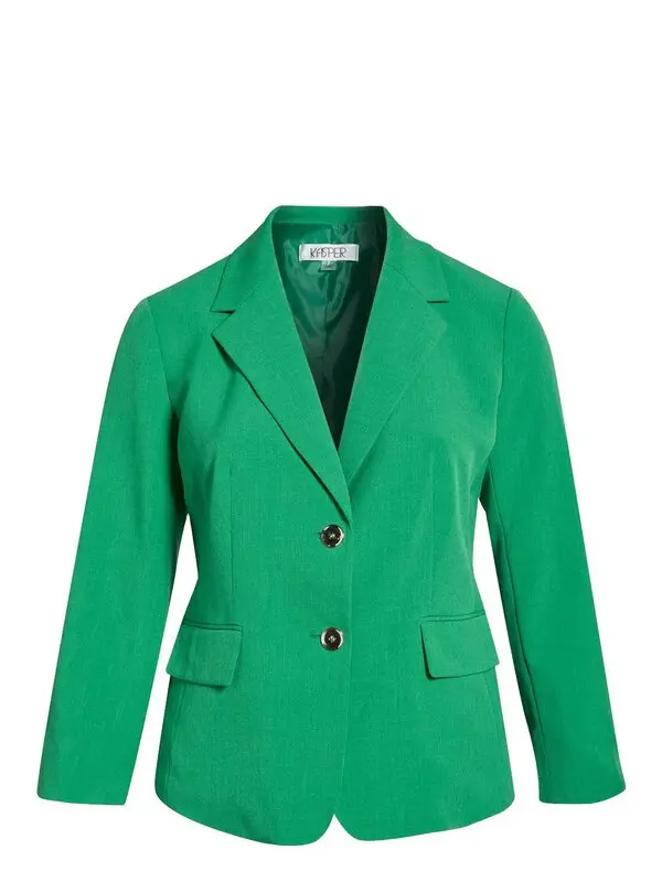 KASPER Two-button Blazer - Lush Green - Bv6