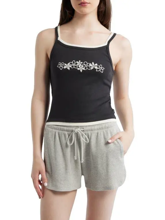 Rip Curl Half Moon Bay Layer Camisole - Washed Black