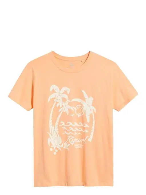 Rip Curl Cotton Graphic T-shirt - Papaya