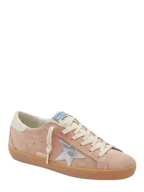 GOLDEN GOOSE Super-star Lace-up Sneakers - Camelia Pink/silver/cream