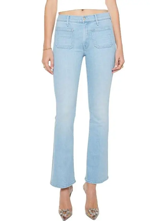 MOTHER Mid-rise Flare Jeans With Patch Pockets - Sauced By Six