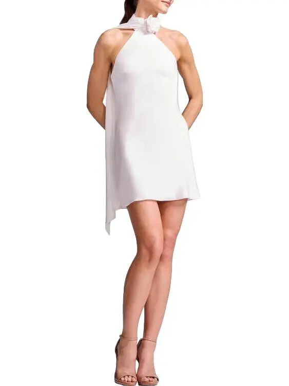 Dress The Population Lily Halter Minidress - Off White