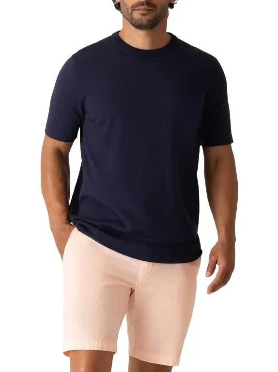 DEKE Modern Knit Crewneck T-shirt - Midnight