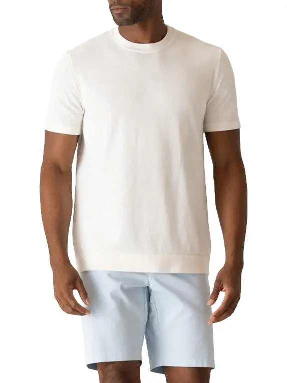 DEKE Modern Knit Crewneck T-shirt - White