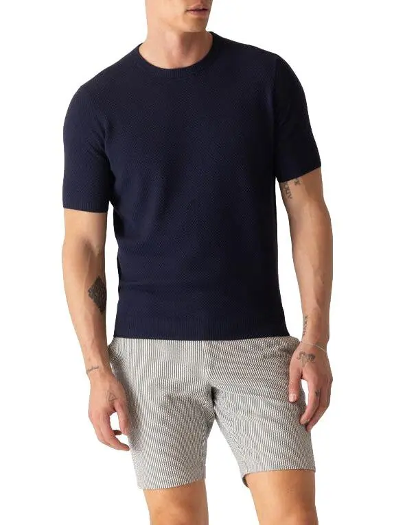 DEKE Modern Texture Knit T-shirt - Midnight