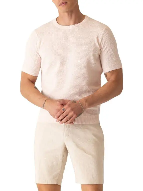 DEKE Modern Texture Knit T-shirt - Rose All Day
