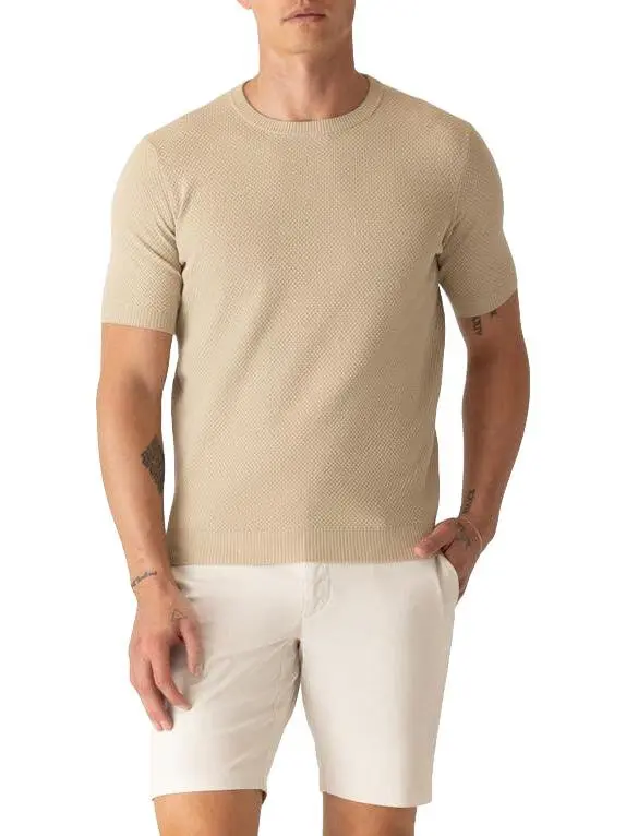 DEKE Modern Texture Knit T-shirt - Sand