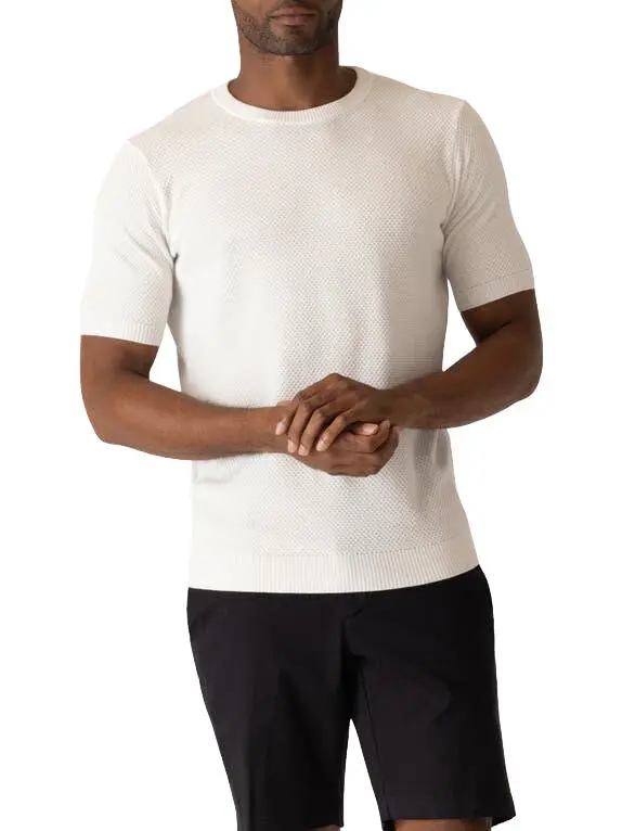 DEKE Modern Texture Knit T-shirt - White