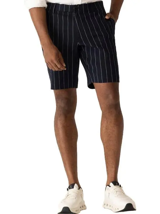 DEKE Hyperthread Linen Blend Bermuda Shorts - Navy
