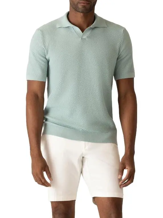 DEKE Modern Texture Knit Polo - Palm