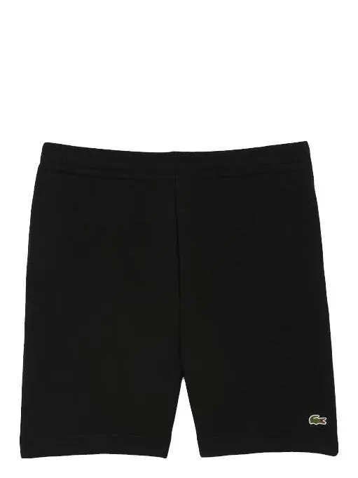 Lacoste Cotton Fleece Sweat Shorts - Black