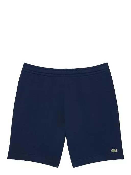 Lacoste Cotton Fleece Sweat Shorts - Navy Blue