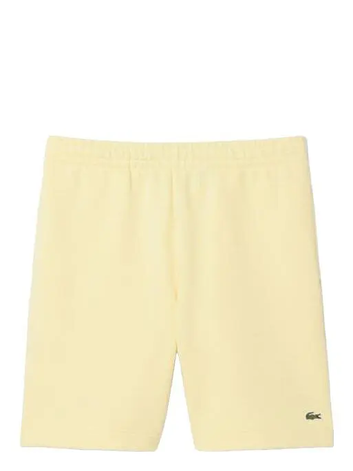 Lacoste Cotton Fleece Sweat Shorts - Yellow
