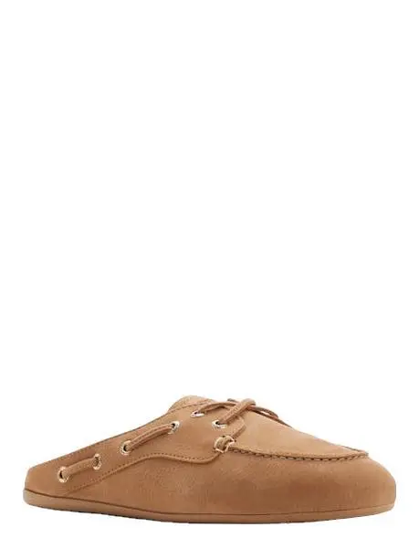 Sperry Slim Leather Boat Mule - Tan
